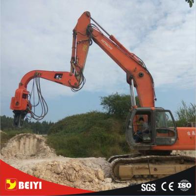 China Beiyi v330 guardrail post driver driver equipment vibratory sheet pile driver for all excavators for sales for sale