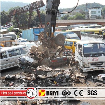 China BEIYI BY-CS Mobile scrap metal shear hydraulic excavator shear for sale for sale