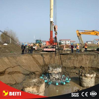China BEIYI BYMK180S hydraulic square pile cutter circular round pile cutter for sale