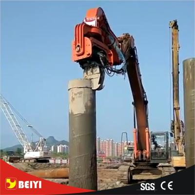 China excavator hydraulic pile driver /excavator mounted pile driver for sale