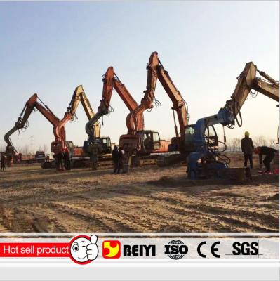 China Beiyi v330 Excavator Mounted Hydraulic Vibro Hammer/Vibratory Sheet Pile Driver for sale