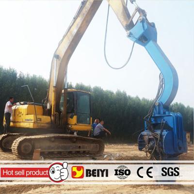 China BEIYI Excavator hydraulic pile driver hammer for sheet pile attachments for sale