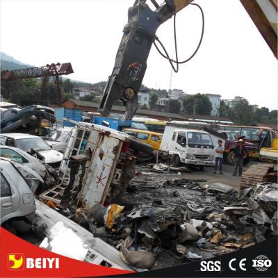 China Mobile scrap metal shear hydraulic excavator shear for sale for sale