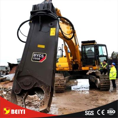 China Construction hydraulic excavator demolition shear used for cutting sheet metal for sale