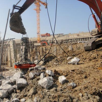 China Excavator Power Concrete Pile Head Cutter hydraulic sqaure pile breaker for sale