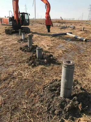 China Excavator Hammers Vh250 Excavator Mounted Hydraulic Vibrating Post Pile Driver for sale