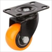 China 1.5 inch swivel polyurethane casters for sale