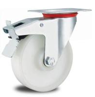 China 5 inch white PP caster wheels for sale