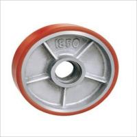 China pallet jack PU steering wheels 180mm for sale