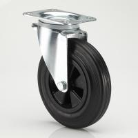 China Waste container rubber caster 200mm for sale