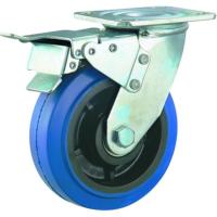 China 6 Inch  Rubber Caster Wheels For Garbage Container for sale