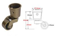 China Antique Brass Caster Cups Couch Casters for sale