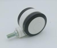 China Medical caster wheels with threaded stem 4inch for sale