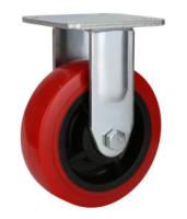 China Heavy Duty Red PU Caster Wheel for sale