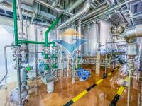 China Automatic Edible Oil Refining Equipment 500TPD Deacidication Workshop Section PLC Control for sale