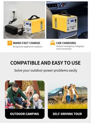 China 144W Travel portable lithium energy storage power supply portable power station for sale