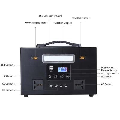 China POWER 1100W Power station LiFePO4 Solar Generator 230V EU Plug Portable Power Station for Emergency Outdoor for sale