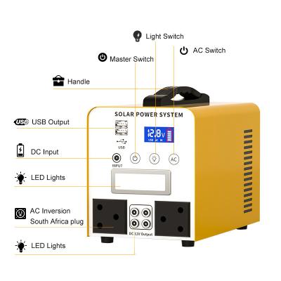 China Portable Solar Panel Generator 220V Pure Sine Wave Wireless Charging 250W for sale