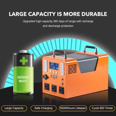 China 1200W Solar Portable Power Station 110V/220V AC Portable Engergy with USB Lithium Battery Solar Generator for sale