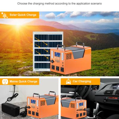 China 1200W Solar Portable Power Station 110V/220V AC Portable Engergy with USB Lithium Battery Solar Generator for sale