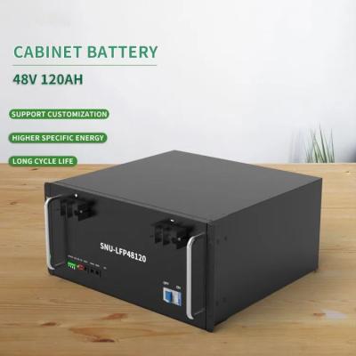 China Deep Cycle Rack Mount Lithium Battery 48V 120AH Cabinet Lifepo4 Battery for sale