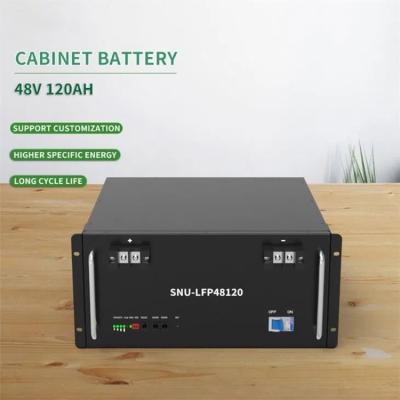 China Deep Cycle Rack Mount Lithium Battery 48V 120AH Cabinet Lifepo4 Battery for sale
