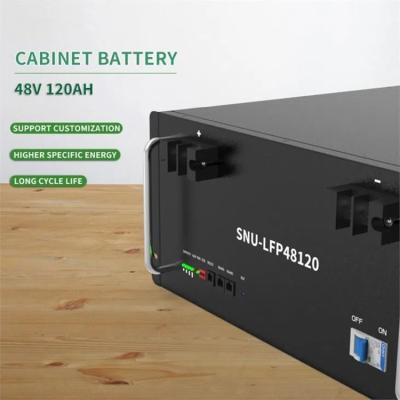 China Deep Cycle Rack Mount Lithium Battery 48V 120AH Cabinet Lifepo4 Battery for sale
