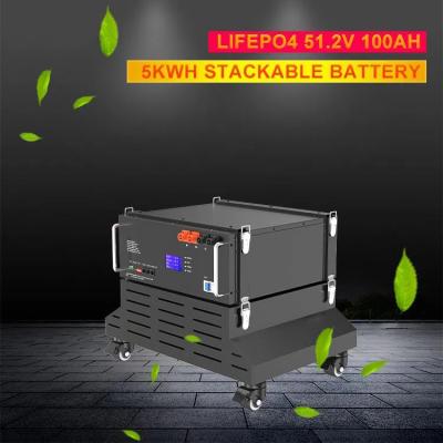 China 5KWh Stacked Lithium Battery Solar Power Battery Energy Storage System for sale