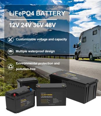 China OEM ODM 12 Volt Deep Cycle Rechargeable Battery 100AH LiFePO4 Battery for sale