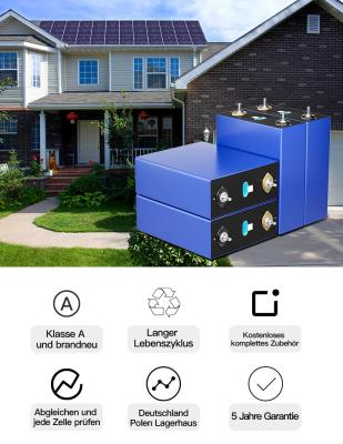 China Lithium Ion Rechargeable Deep Cycle Battery 280AH Lifepo4 Cell Battery Pack for sale