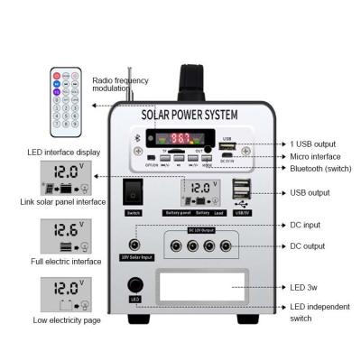 China 250W Portable Power Station 12V Solar Storage Generator With 12V 20Ah Lithium Solar Battery for sale