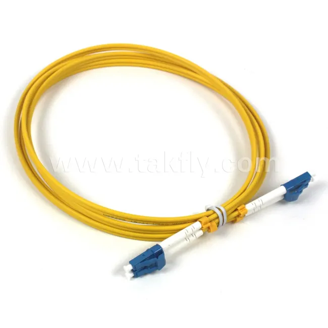 Duplex OS2 LSZH 3.0mm LC-Sc Fiber Optic Patch Cord close-up view