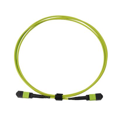 China Superior 24-Fiber Lime Green Mpo Mtp Cable Multi Fiber Push On Cable -20.C To 70.C Operating Temp for sale