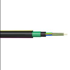 China PE Outer Sheath GYFTA53 Double Sheath Fiber Power Cable with FRP Central Strength Member for sale