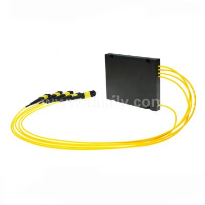 China Fiber Optic Cable MPO/MTP SM/MM PLC Splitter 1x4 for Data Center FTTX for sale