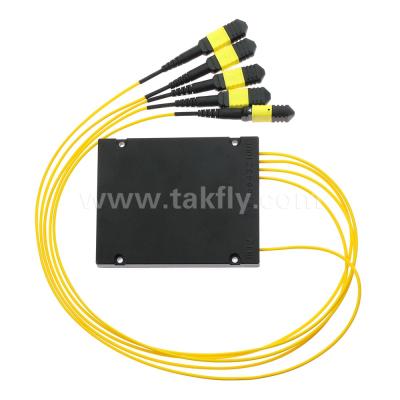China Fiber Optic Cable MPO/MTP SM/MM PLC Splitter 1x4 for Data Center FTTX for sale