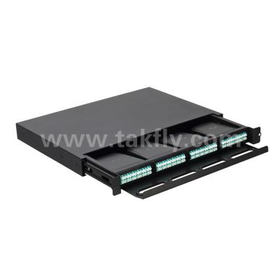 Cina Fibra ottica personalizzabile MPO Cassetta MTP Patch Panel Tipo scorrevole per data center FTTX in vendita