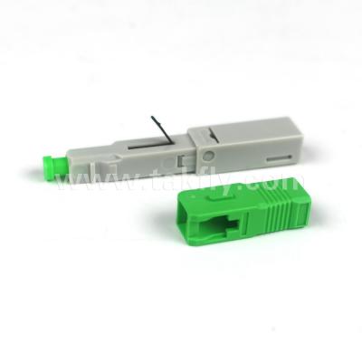 China SC/APC Field Installable Fast Connector Embedded-APC for 62.5/125µm OM1 Plastic Fiber Mode for sale