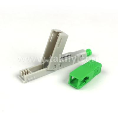 China SC/APC Field Installable Fast Connector Embedded-APC for 62.5/125µm OM1 Plastic Fiber Mode for sale