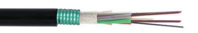 China GYFTS 2-144F Optical Outdoor Cable with Water Blocking Tape and Outer Sheath MDPE for sale