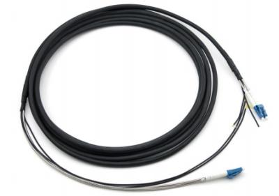 China Outdoor Protected Branch Patchcord LC-LC GYFJH 7.0mm LSZH Black 2Core Connector Type -20C～ 70C Operating Temperature for sale