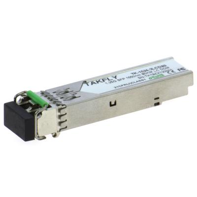 China 1.25G SFP 1550nm 80KM SMF DDM LC CISCO JUNIPER HUAWEI COMPATIBLE OPTICAL TRANSCEIVER MODULE with Receiver Sensitivity -26dBm for sale