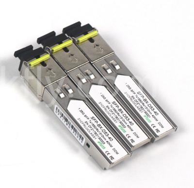 Cina 1.25G SFP BIDI Transceiver Tx1550/Rx1310nm 40KM SMF DDM LC Optical Transceiver Module in vendita
