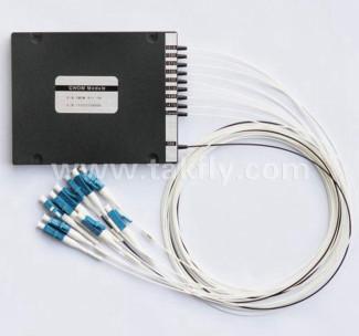중국 8 CH 낮은 삽입 손실CWDM Mux Demux ABS 박스 2.0mm 3.0mm 커넥터 판매용