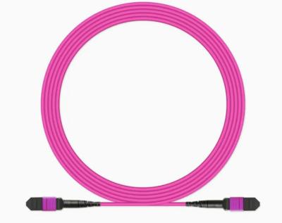 中国 柔軟なMPO/MTP 12ファイバー 光ファイバーパッチコード -20C- 70C 異なる環境のために 販売のため