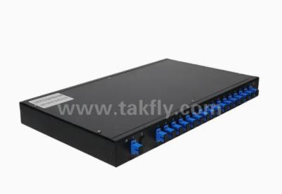 China Gpon Epon 32 Port Rack Mount Fiber Optical Splitter Sc/APC Connector High Reliability And Stability for sale