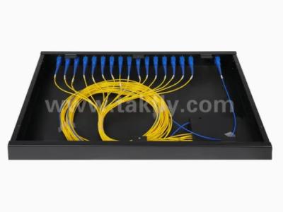 China Gpon Epon 32 Port Rack Mount Fiber Optical Splitter Sc/APC Connector High Reliability And Stability for sale
