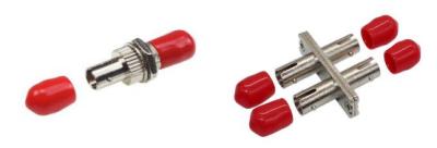 China Fiber Optics Connector Model ST Adapter Waterproof for Seamless Connection for sale