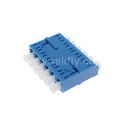 China LC/UPC 6 Ways Adapter , SM OS2, Blue ,Without Flange Single Mode  for Network for sale