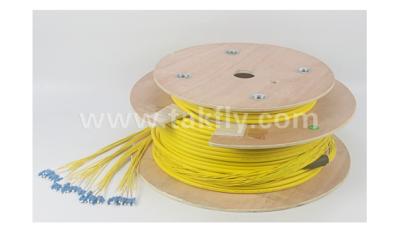 China 48 Cores SC UPC Pigtail Single Mode 2.5M LSZH Jacket for sale
